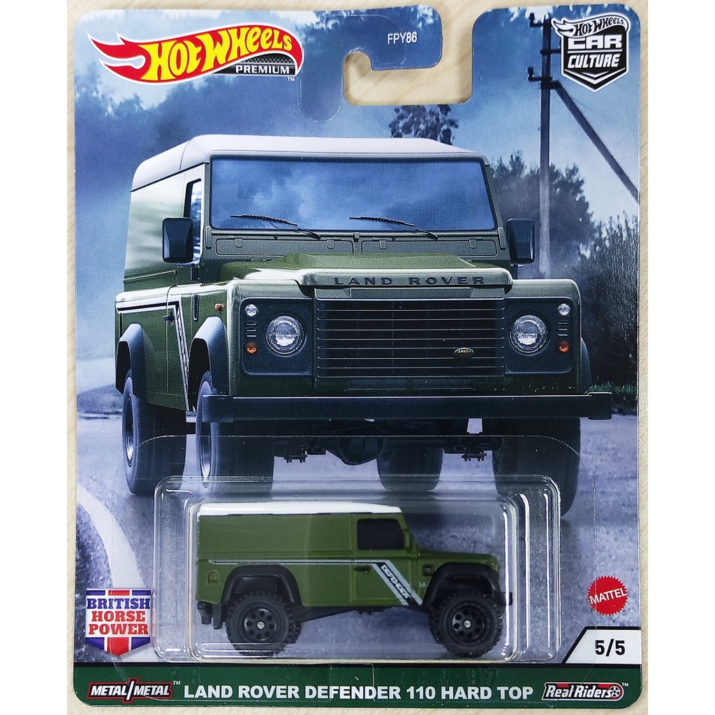 Hot Wheels Premium Land Rover Defender 110 [HW Hard Top British Horse ...