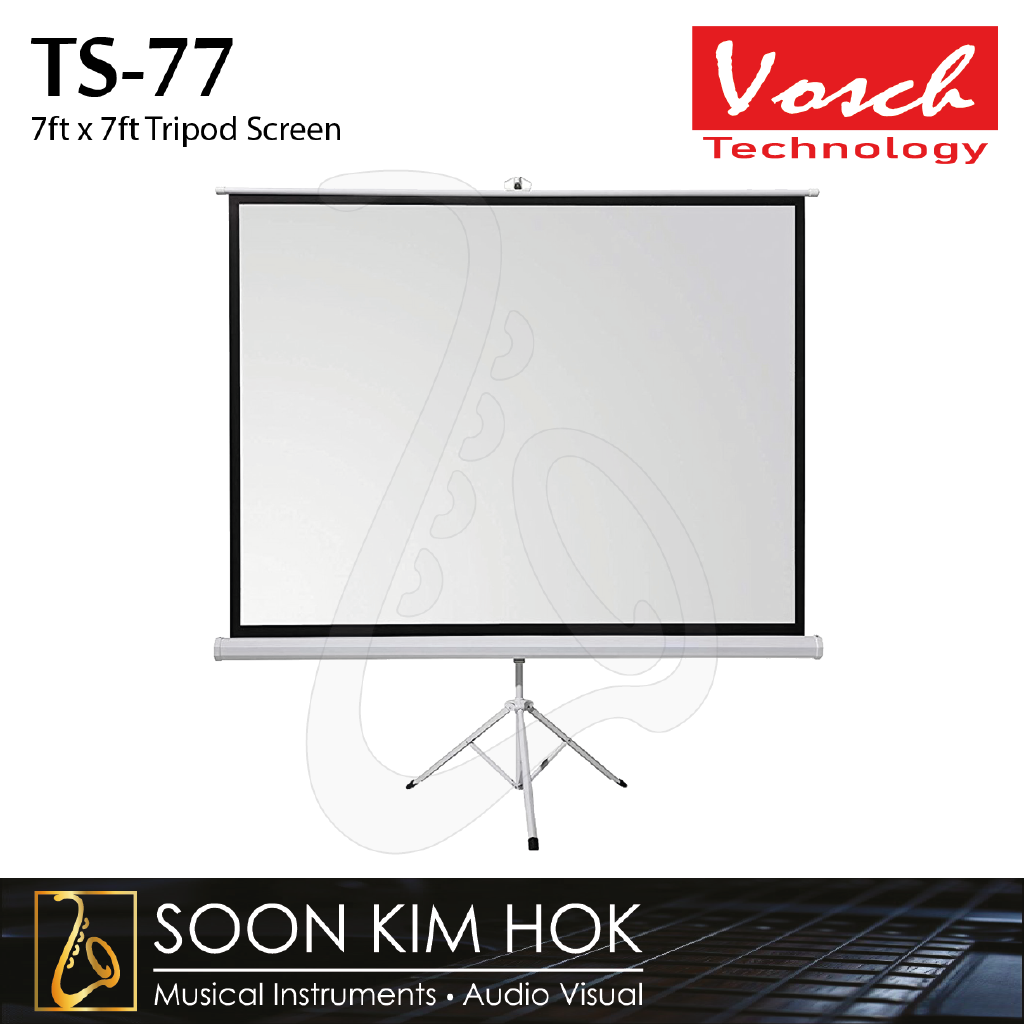 VOSCH TS-77 7ft x 7ft Tripod Screen (84" x 84") | Shopee Malaysia