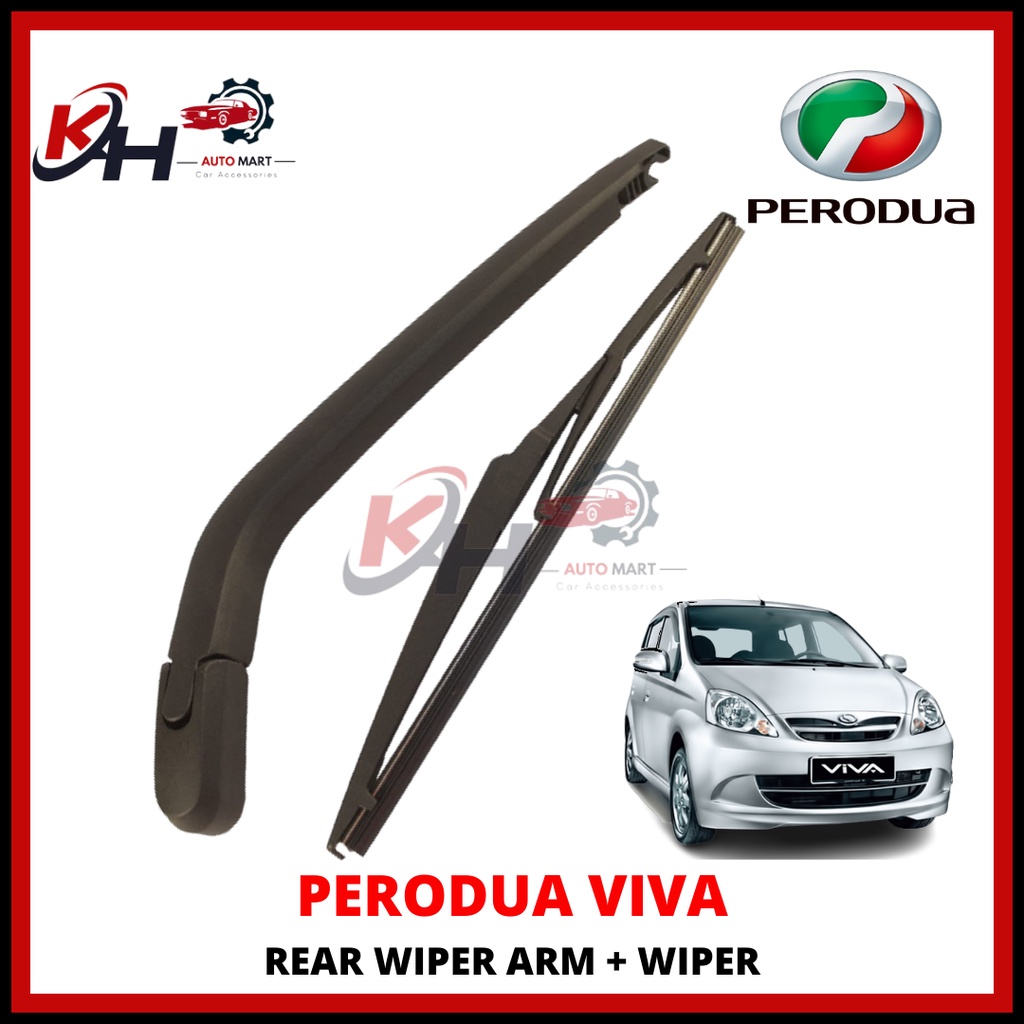 PERODUA VIVA Rear Wiper Arm + Wiper (OEM) Car Rear Viper Arm Wiper ...