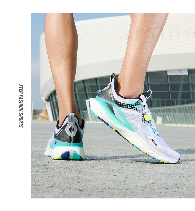 Xtep Dynamic Foam Men Running Shoes Lightweight Shock-Absorbing Casual ...