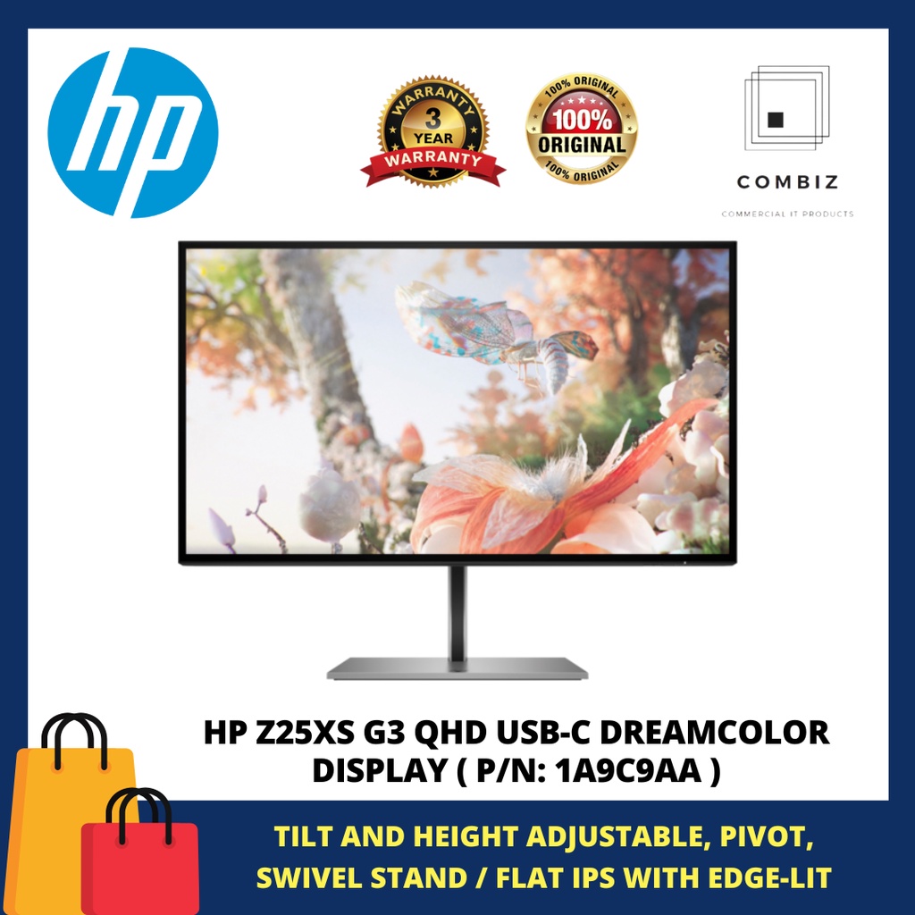 HP Z25XS G3 QHD USB-C DREAMCOLOR DISPLAY ( P/N: 1A9C9AA ) | Shopee Malaysia