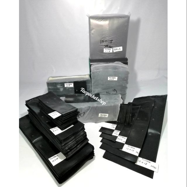 [1pcs] Premium Quality Black Poly Bag UV Protection/ Poly Beg Hitam ...