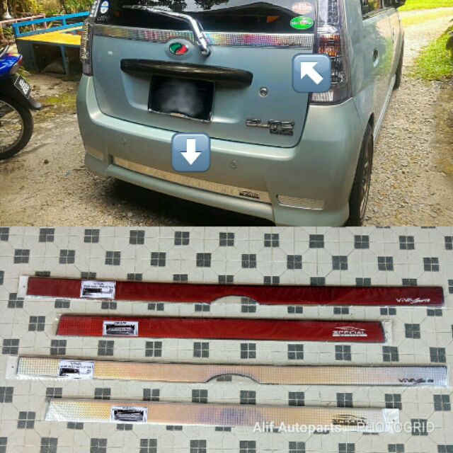 💥READY STOCK💥Reflector Belakang Bonet & Bumper Perodua Viva Merah ...