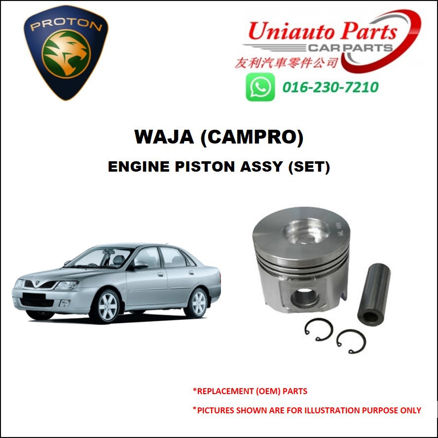 PROTON WAJA (CAMPRO) ENGINE PISTON ASSY (SET) | Shopee Malaysia