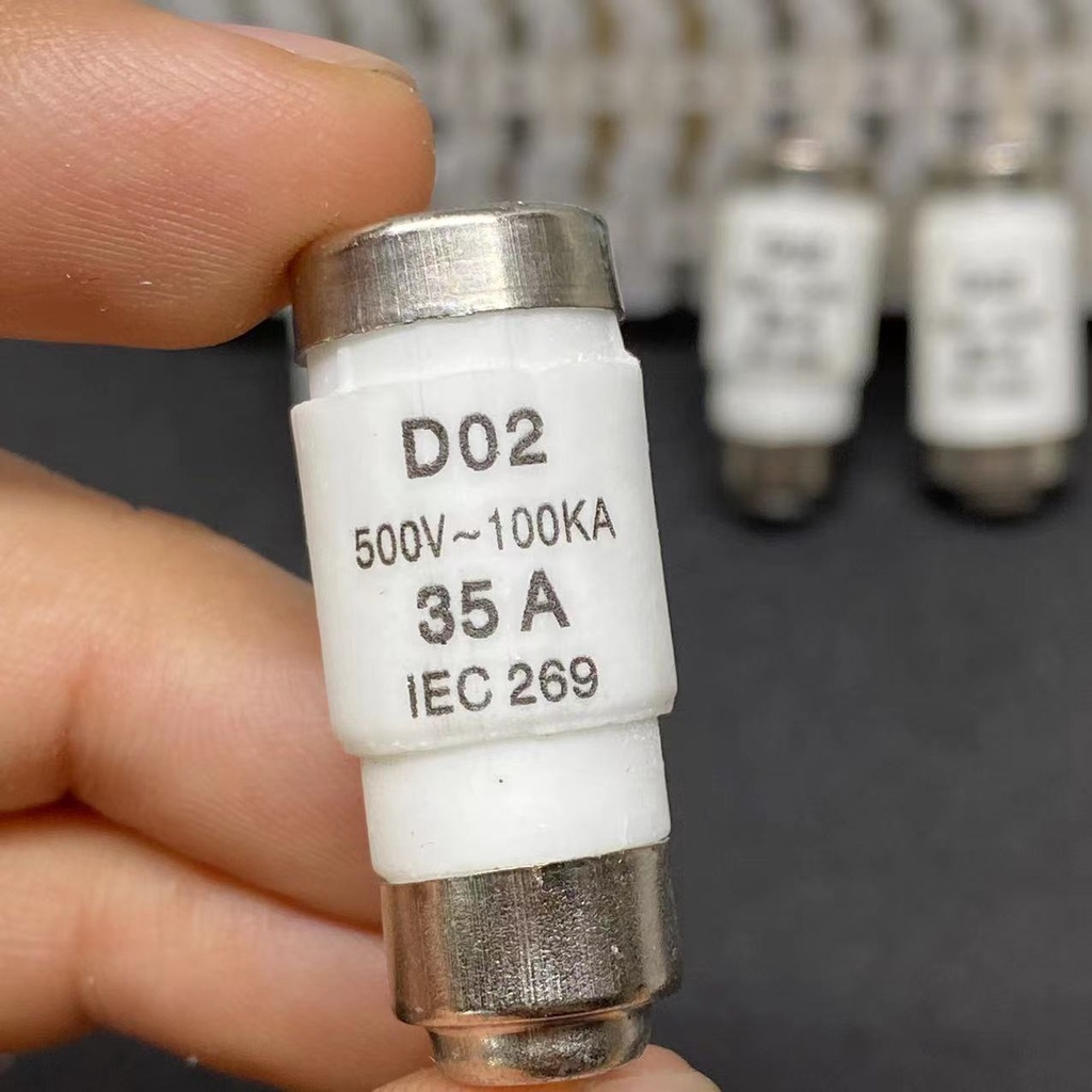 D02 35A / 63A Bottle Fuse Ceramic Fuse Link 500V | Shopee Malaysia