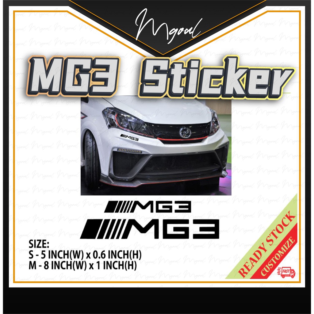 【MALAYSIA】HIGH GRADE MG3 STICKER MYVI 3RD GENERATION CAR STICKER ...