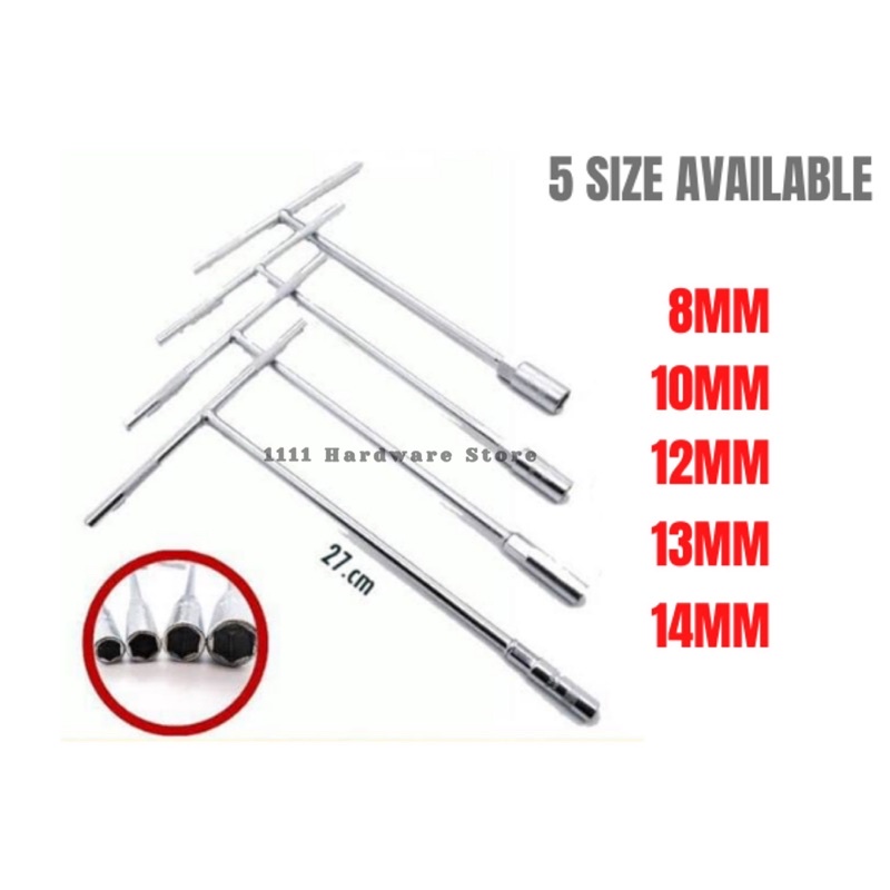 SPANAR T 8MM 10MM 12MM 14MM / T - SOCKET WRENCH T - HANDLE | Shopee ...