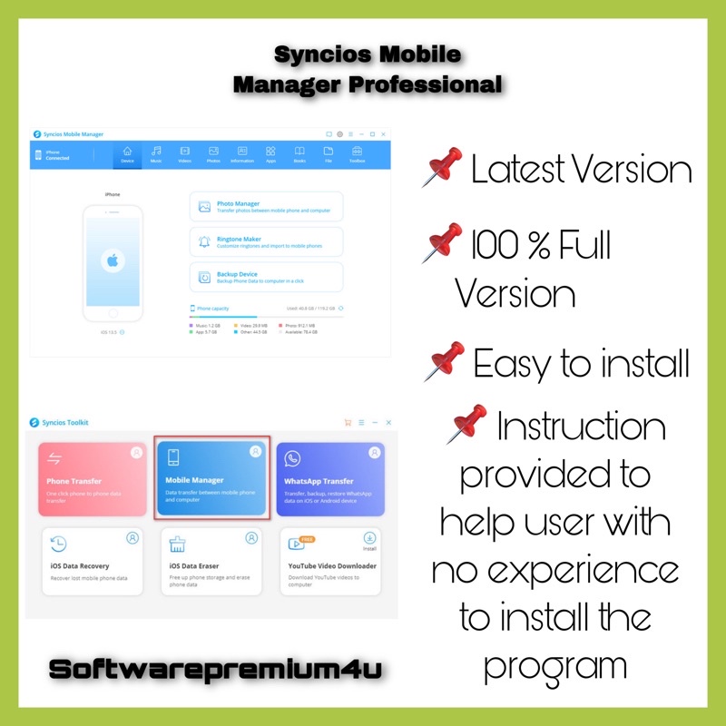 Syncios Mobile Manager Pro 2022 🔥【Latest】🔥 | Shopee Malaysia