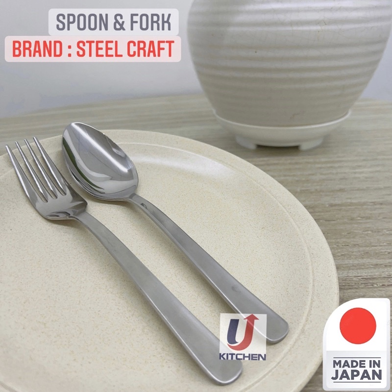 STEEL CRAFT S/S DINNER SPOON / FORK MADE IN JAPAN | Shopee Malaysia