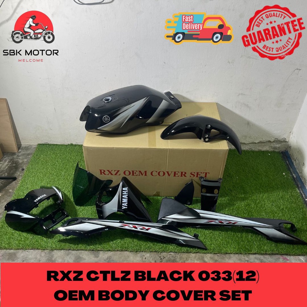 OEM YAMAHA RXZ CATALYZER HITAM SKALA 033(12) BODY COVER SET | Shopee ...