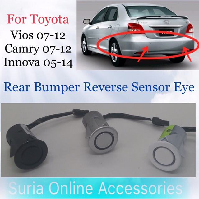 Toyota Vios / Camry / Innova Rear Bumper Reverse Sensor Eye | Parking ...