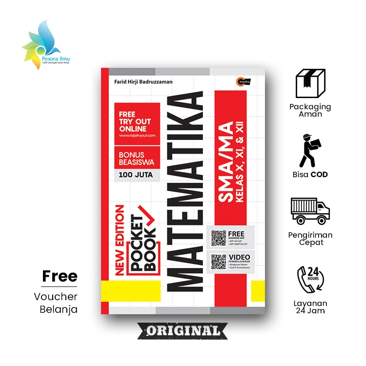 New Edition Pocket Book Mathematics SMA/MA Class X, XI, & XII | Shopee ...