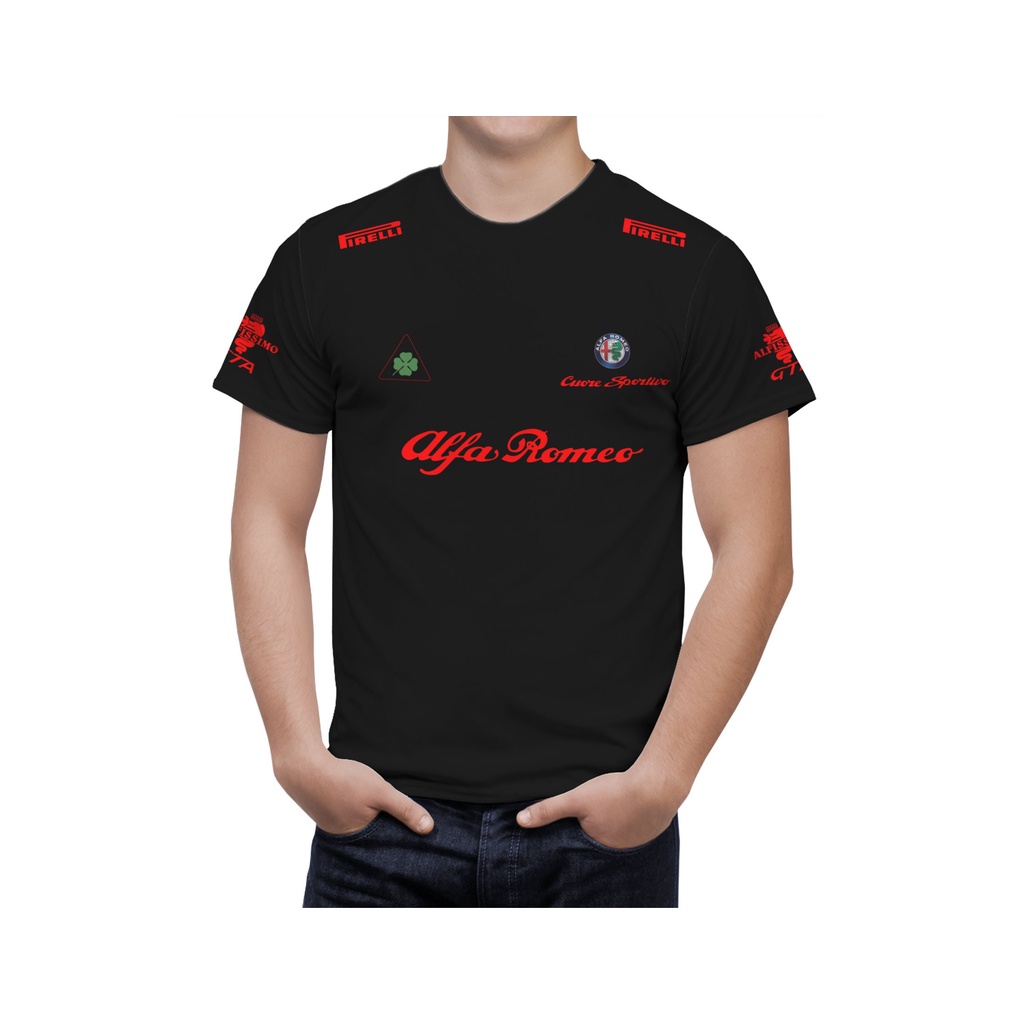 Alfa Romeo Alfissimo GTA Racing Men's T-shirt Car Logo Short Sleeve ...