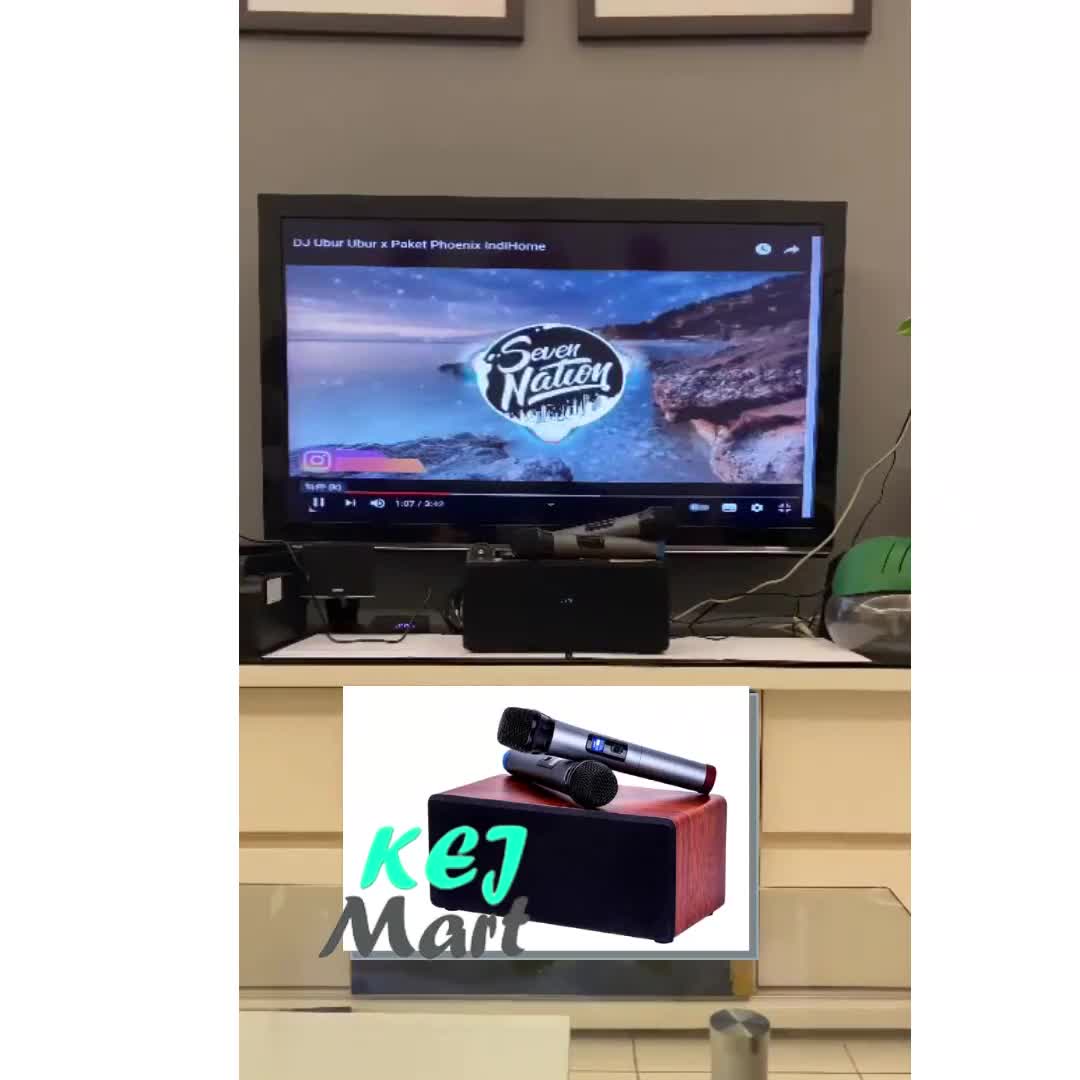 FAMILY KTV NS10 60W 80W Original Karaoke Speaker Home Karaoke Bluetooth Speaker Wireless Mic ...