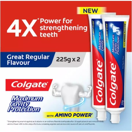 Colgate Maximum Cavity Protection Great Regular Flavour Toothpaste ...