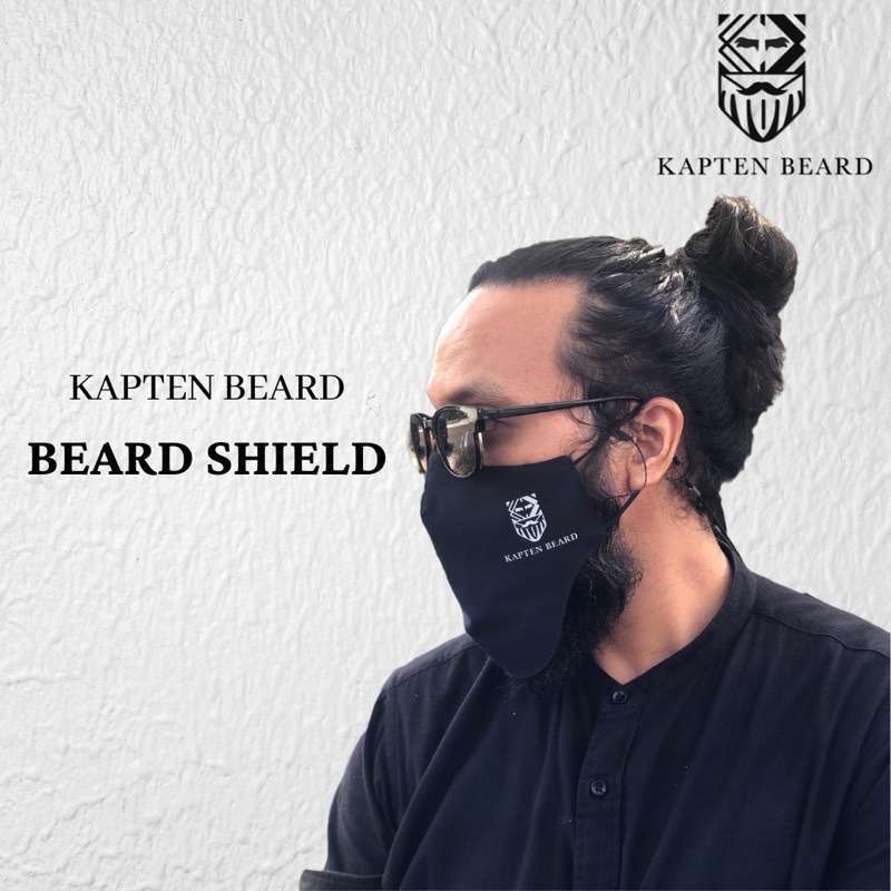 (Navy Blue) Beard Shield Mask by Kapten Beard specially made for ...