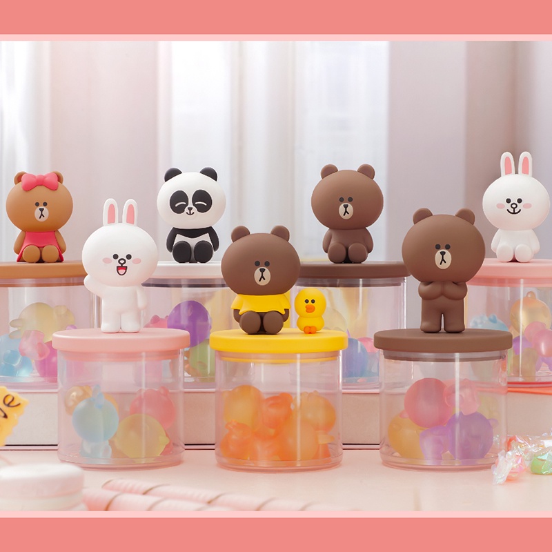 LINE FRIENDS-糖果罐罐系列盲盒 LINE FRIENDS Candy Jar Series Blind Box | Shopee ...
