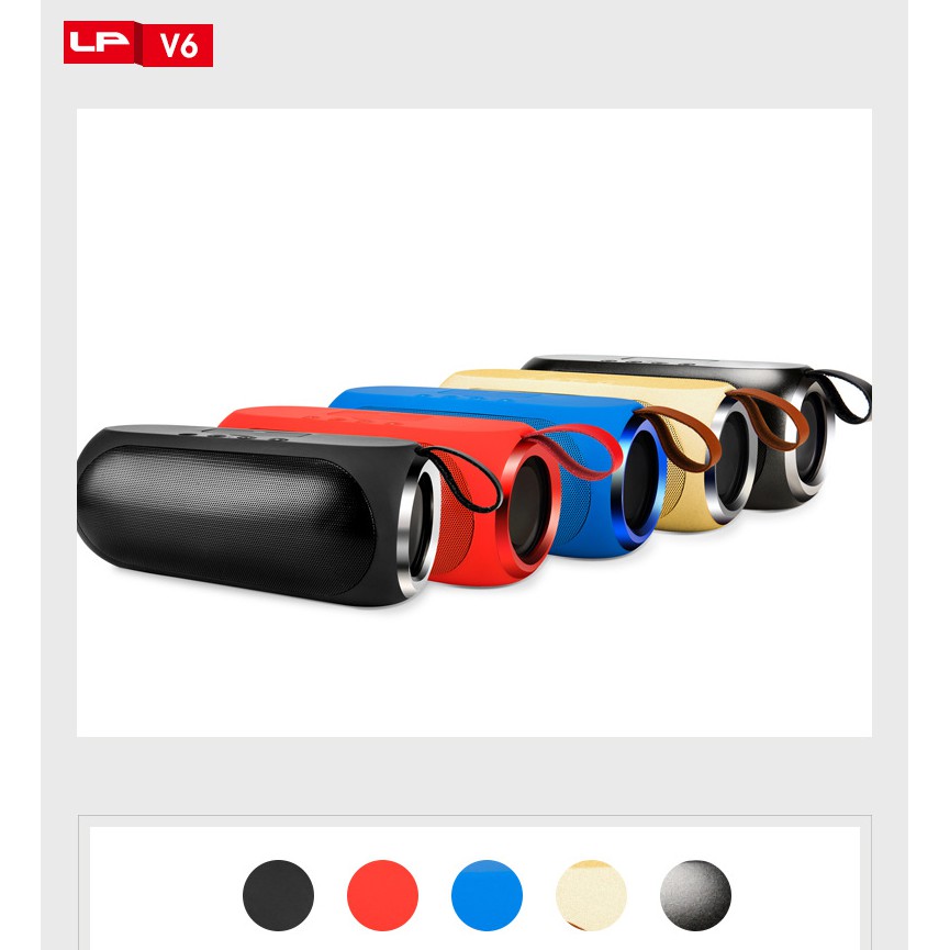 Lp-V6 Portable Bluetooth Super Bass Speaker Soundbar | Shopee Malaysia