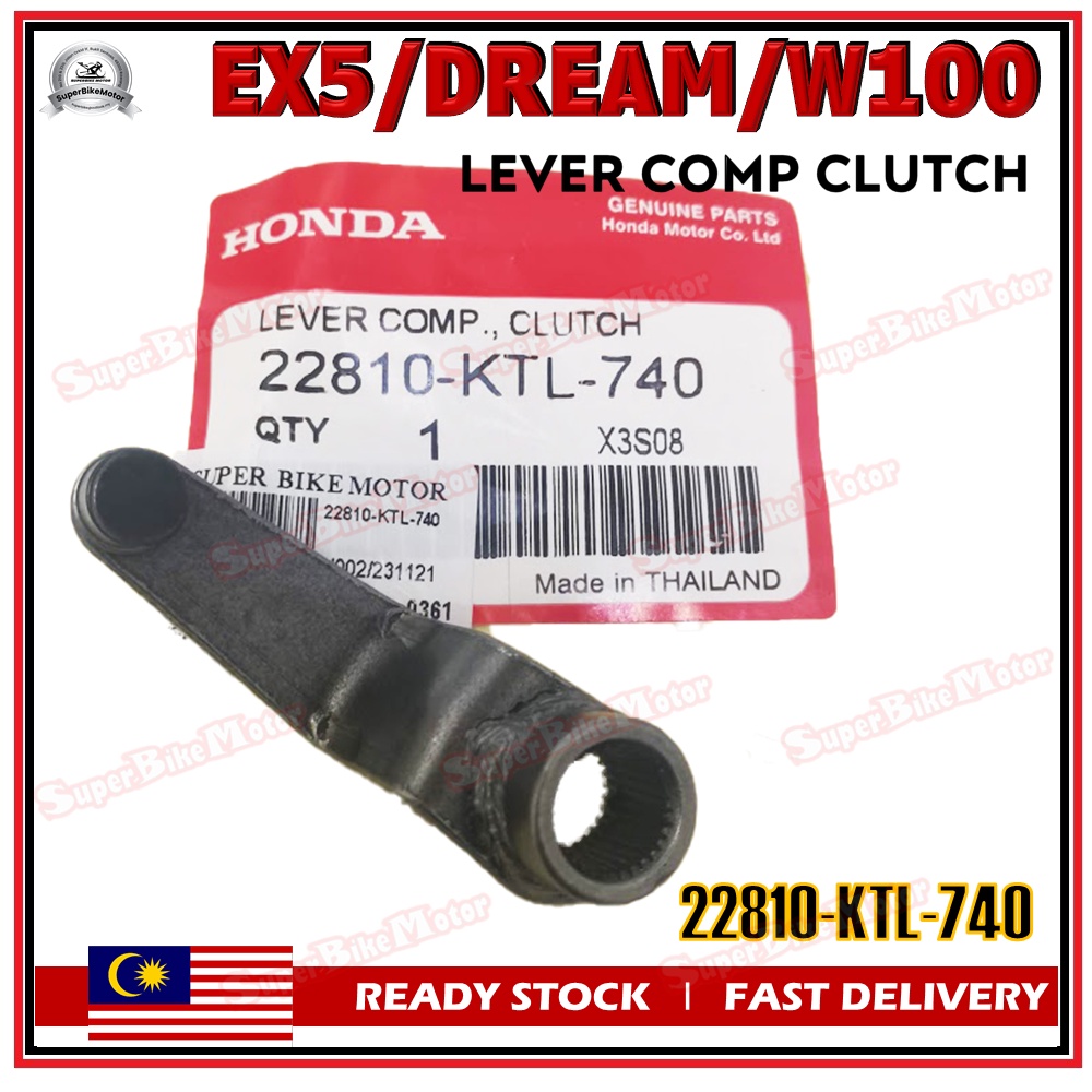 HONDA EX5 / EX5 DREAM / W100 - 100% Original Honda Lever Comp Clucth / Pacak Clutch - [22810-KTL ...