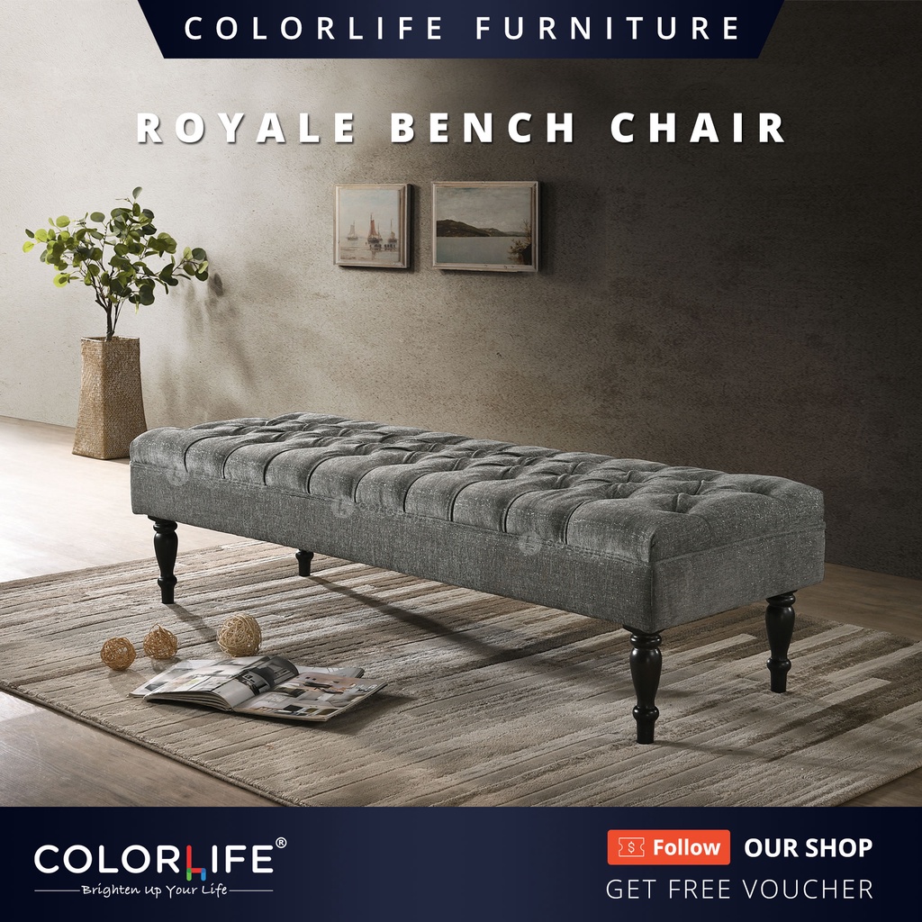 Color Life Royale Bench Chair / Bench Chair For (Cafe Shop Living Room ...