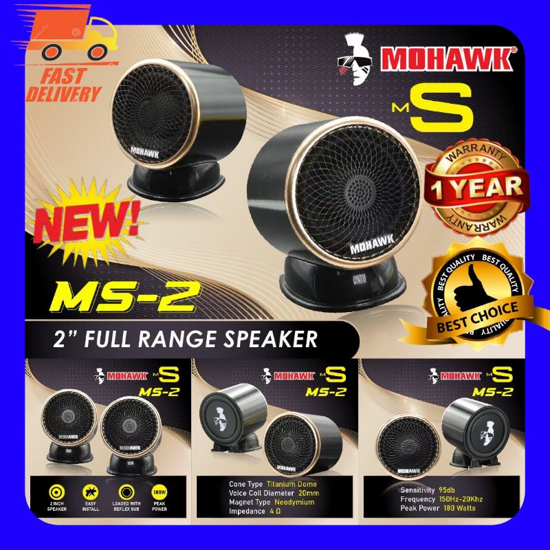 💥Mohawk New Ms Series 2 " Full Range Speaker #New Series #Ms Series # ...