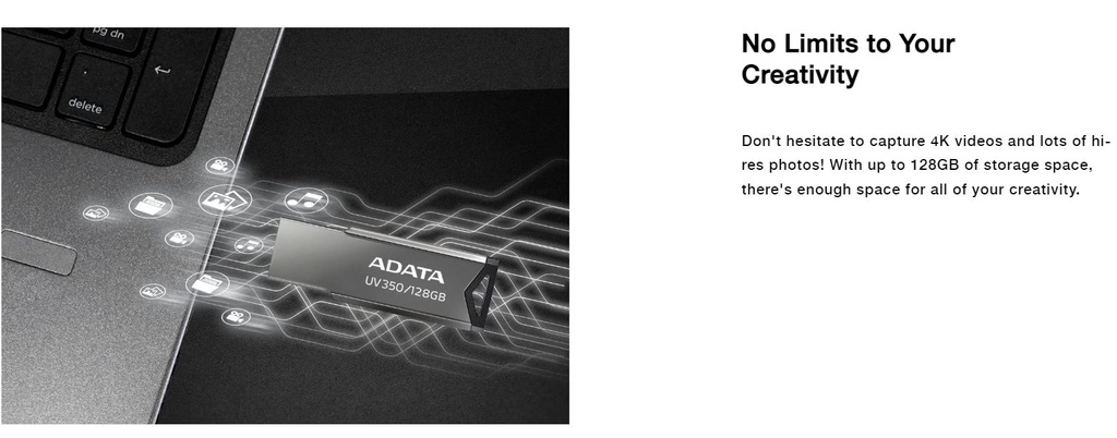 ADATA UV350/UR350 USB FLASH DRIVER USB 3.2 - 64GB / 128GB | Shopee Malaysia