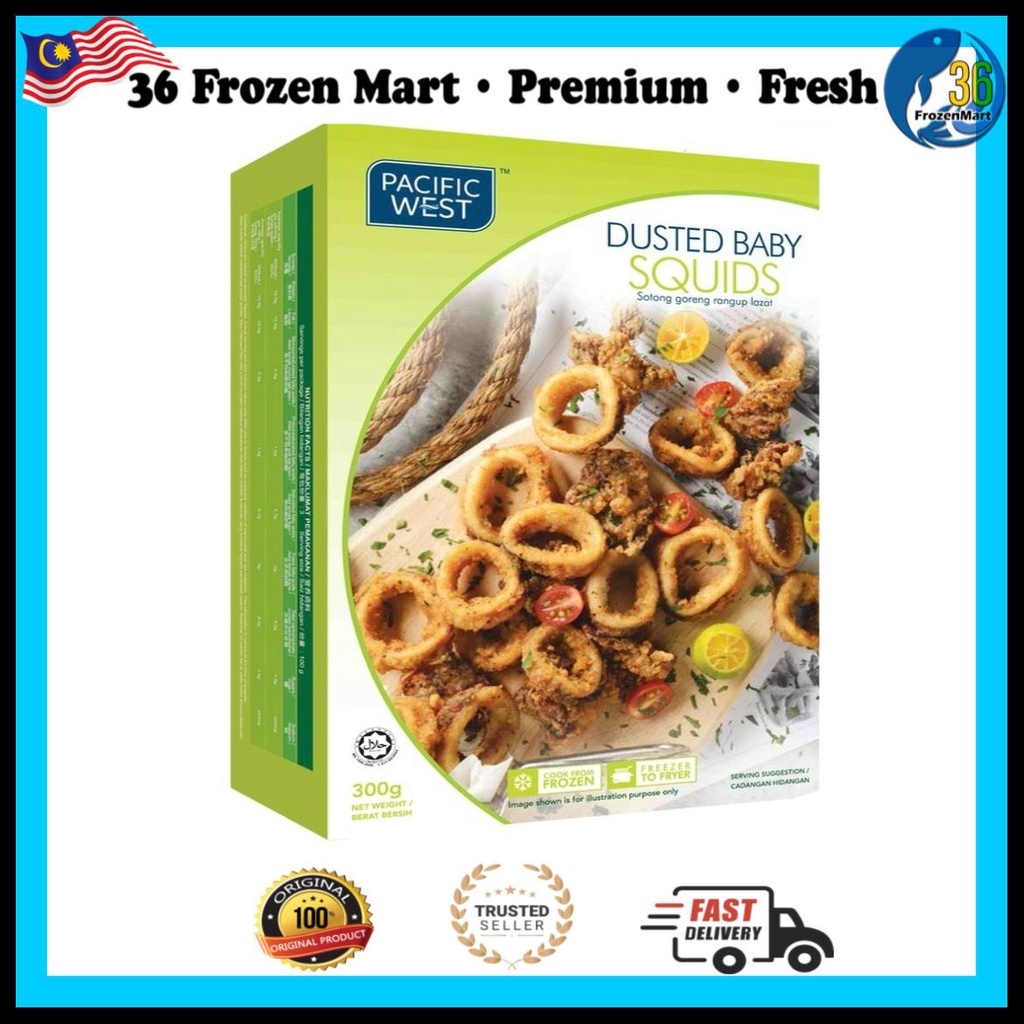Halal Pacific West Dusted Baby Squids Seafood Frozen Food | Shopee Malaysia