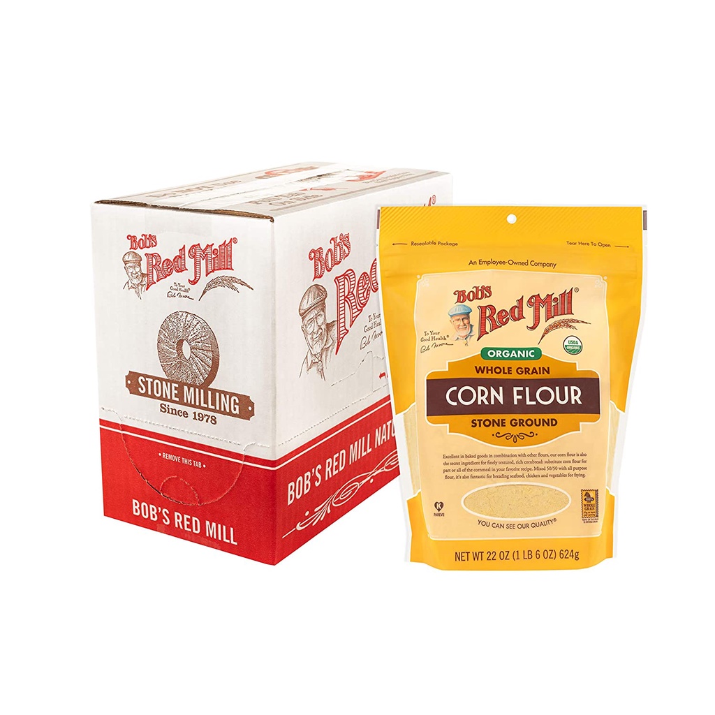 Bob's Red Mill Organic Whole Grain Corn Flour 624 Grams | Shopee Malaysia