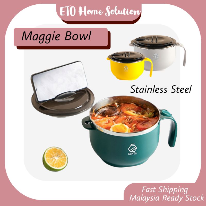 ETO 3min Instant Maggie Bowls Noodle Bowl Stainless Steel Big Volume ...