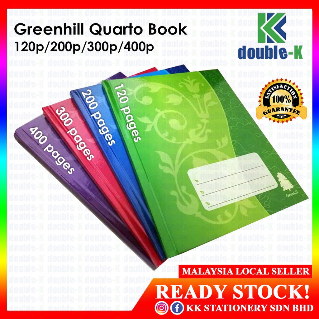 Greenhill Quarto Book 120p/200p/300p/400p - RM15.50~RM29.50/pck (5books per pck) | Shopee Malaysia