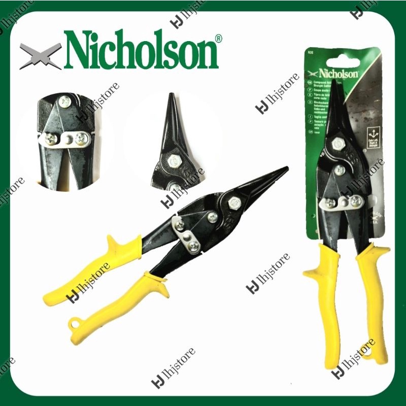 NICHOLSON N3S MULTI PURPOSE AVIATION SNIPS ZINC CUTTER PLIERS COMPOUND ...