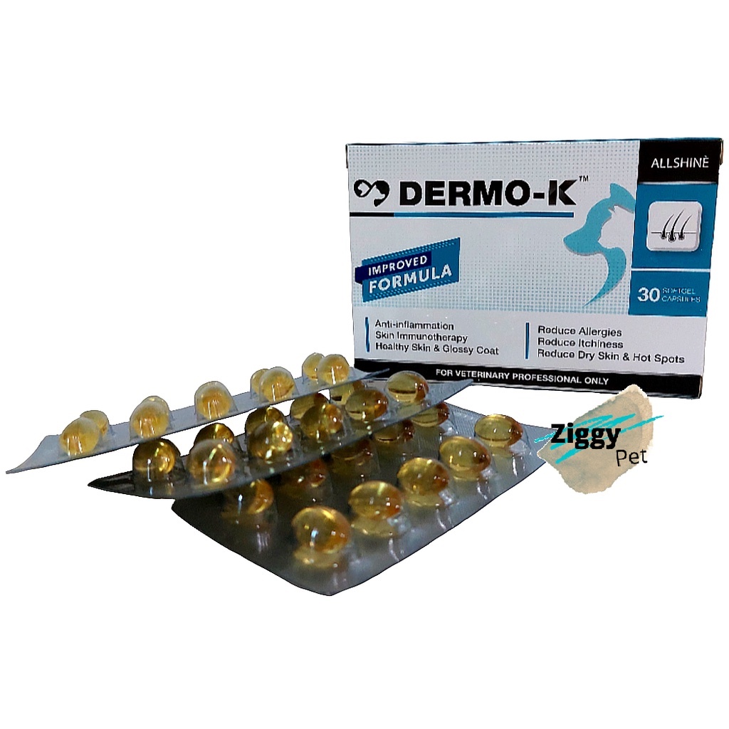 Dermo-K capsule for cats and dogs (30 capsules/box) | Shopee Malaysia