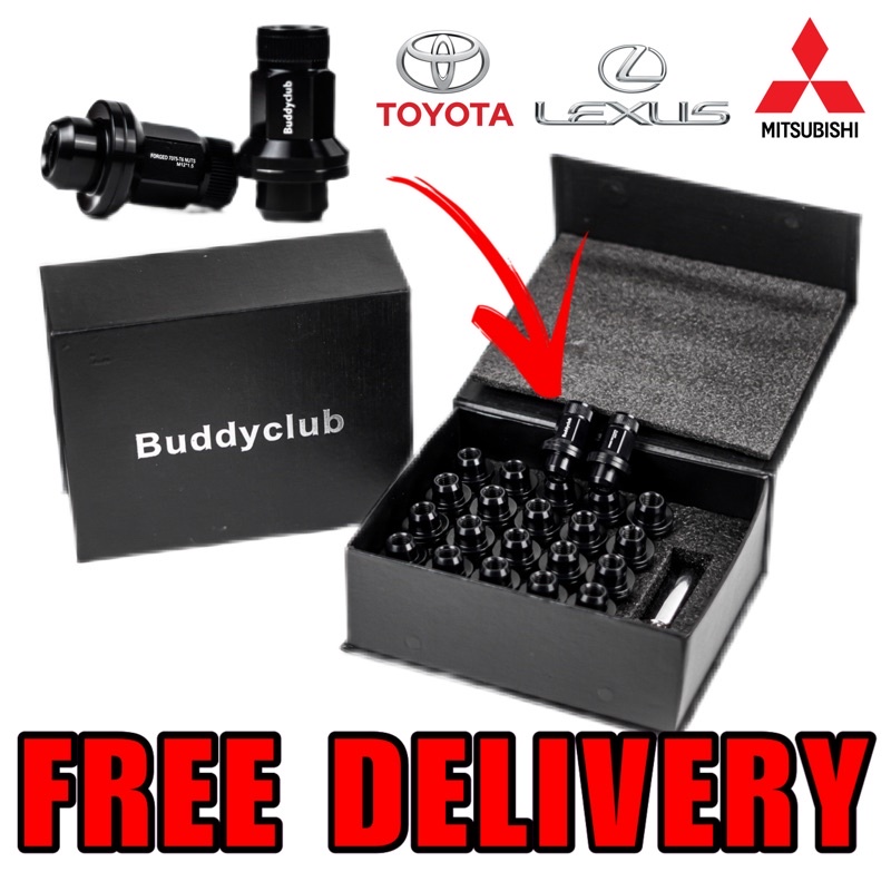 Buddy Club Forged Made Aluminium Toyota Lexus Wheels Seat Lug Nuts Set ...