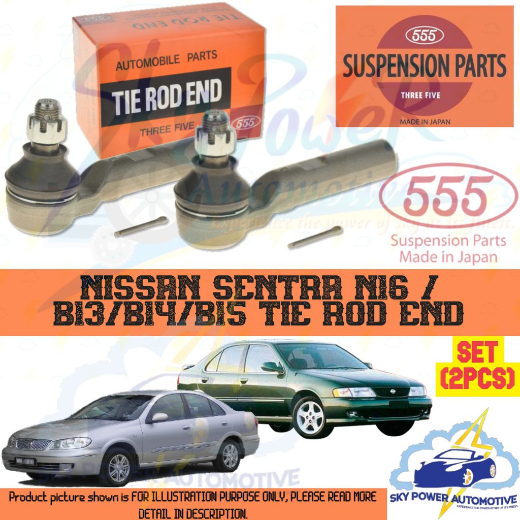 NISSAN SENTRA N16 / B13/B14/B15 555 JAPAN BRAND STEERING TIE ROD END ...