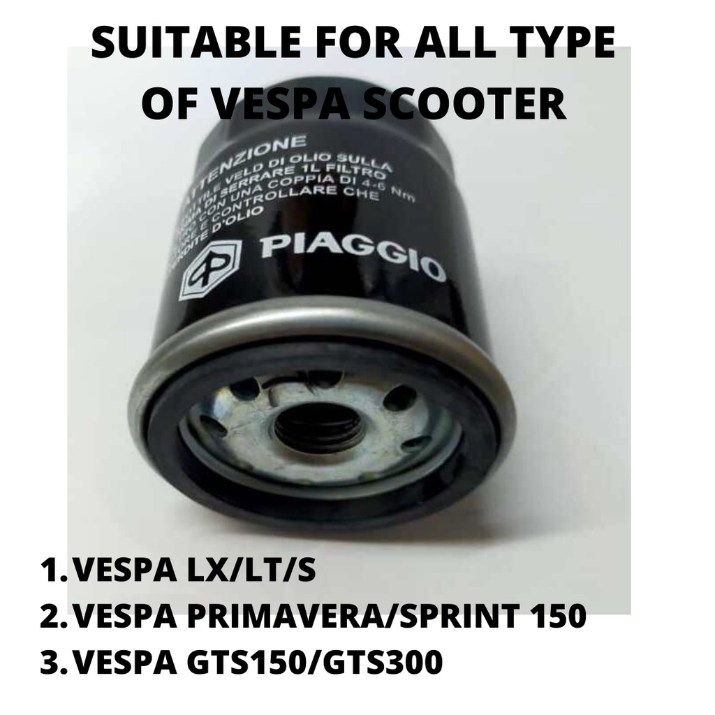LX150 OIL FILTER/ PIAGGIO OILFILTER 82635R - LX/LT/S/SPRINT/PRIMEVERA ...
