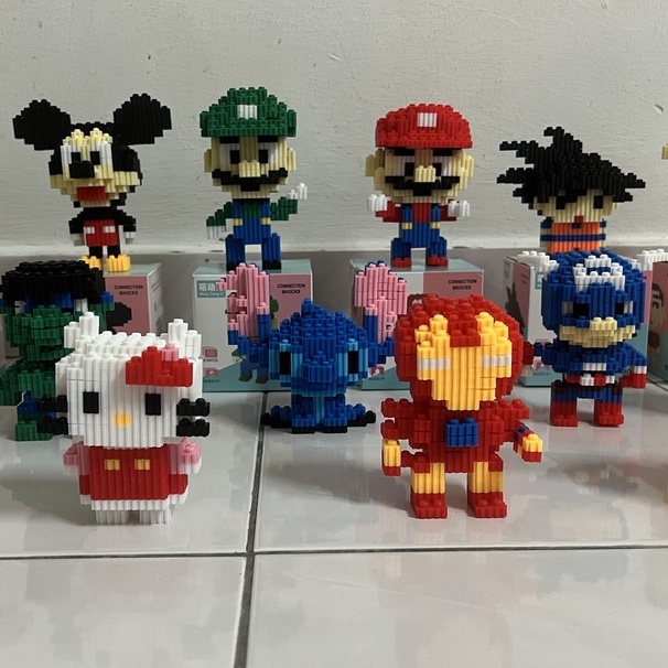 Ready stock MINI block Superhero series special gift for kids playing ...