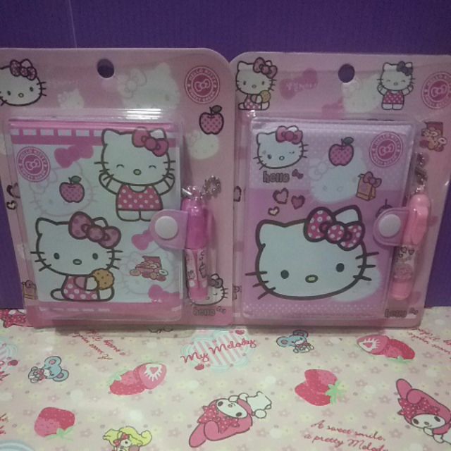Hello Kitty pocket note books with small pen | Shopee Malaysia