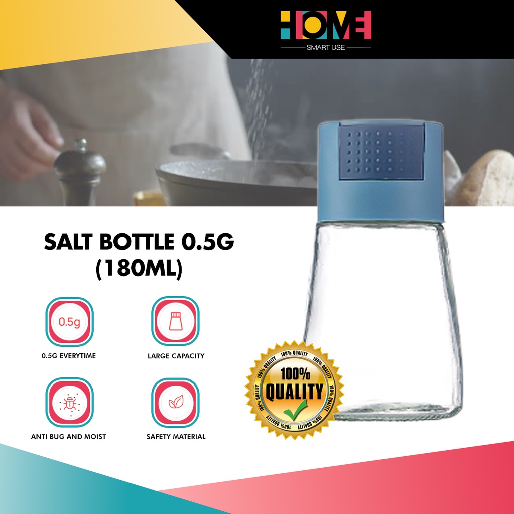 Press-type glass quantitative salt bottle salt control bottle 0.5g salt ...