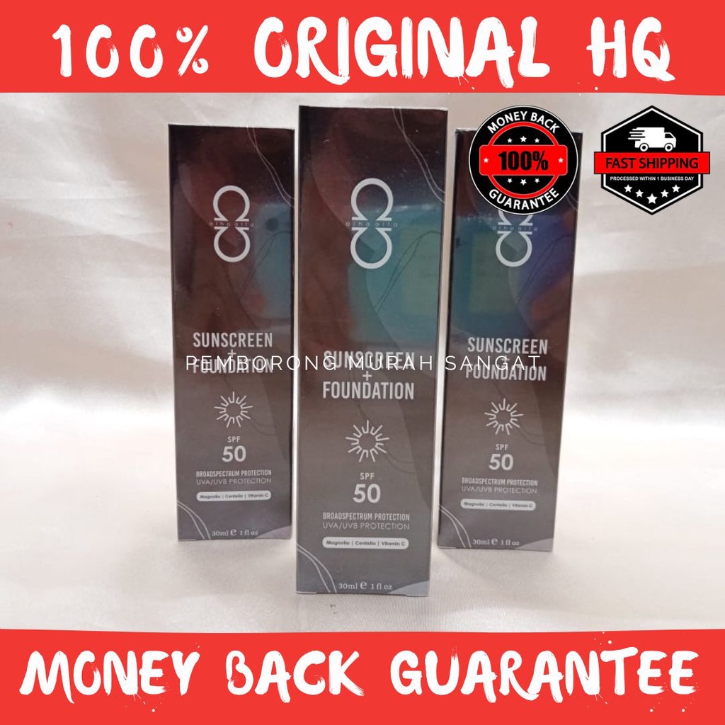 ALHA ALFA SUNSCREEN FOUNDATION SPF 50 || 100% ORIGINAL | Shopee Malaysia