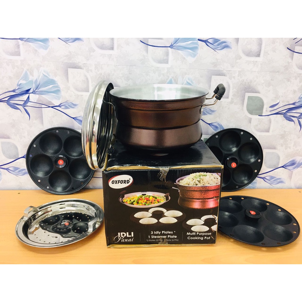 OXFORD Multikadai Idly Idli Maker /Steamer Pot /Non Stick Pot/ Cookware ...