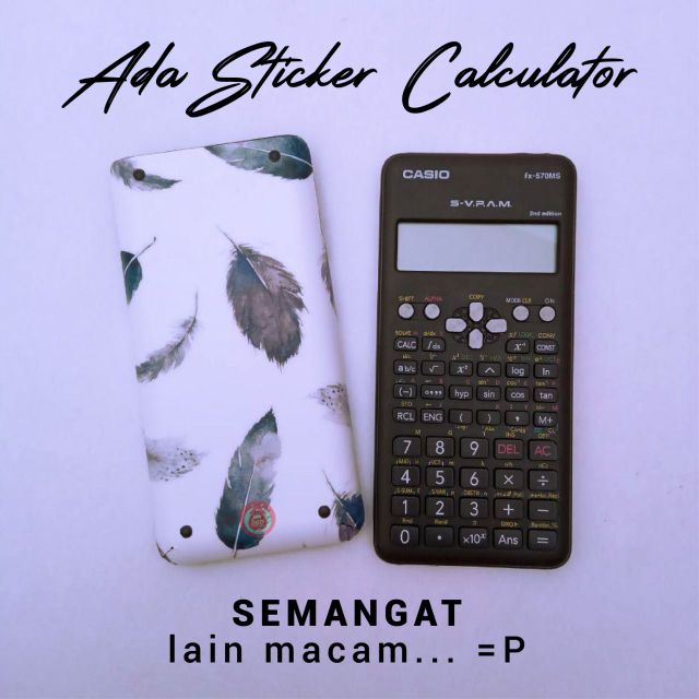 CUSTOM MADE STICKER CALCULATOR, FX-570MS CASIO(1st edition / 2nd ...