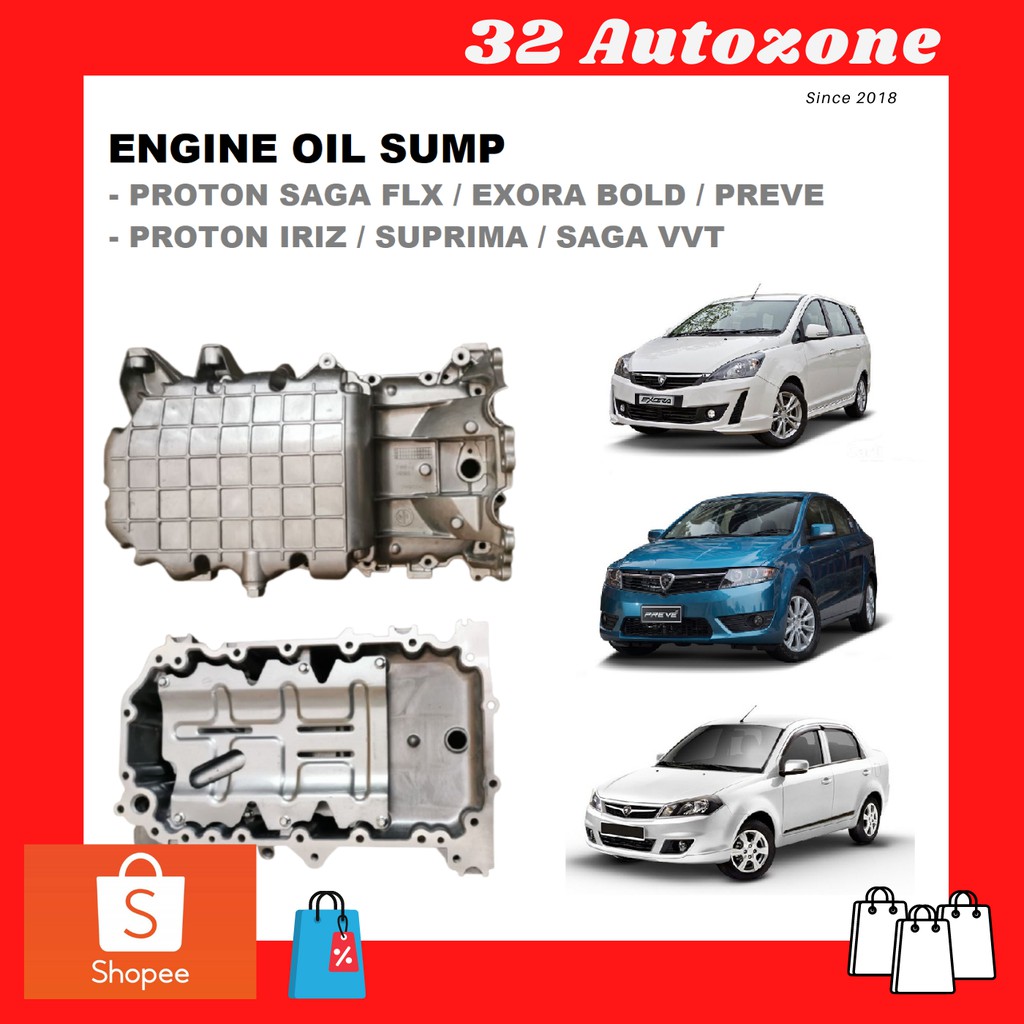 Engine Oil Sump for Proton Saga FLX, Exora Bold, Suprima S, Preve, Iriz ...