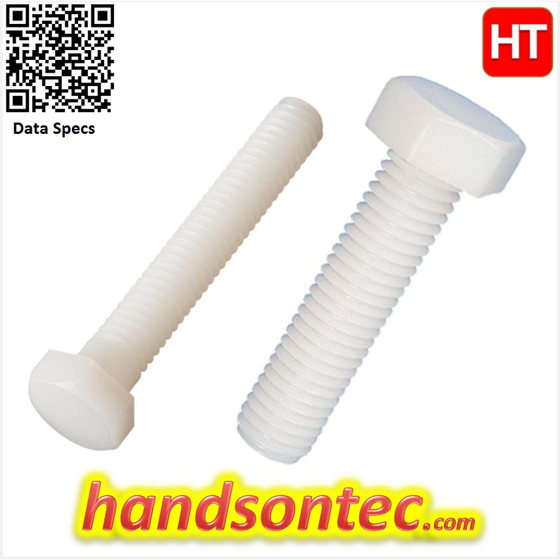 [10-pcs] M6 Series 10~40mm Nylon Plastic Hexagon Head Screw | Shopee ...