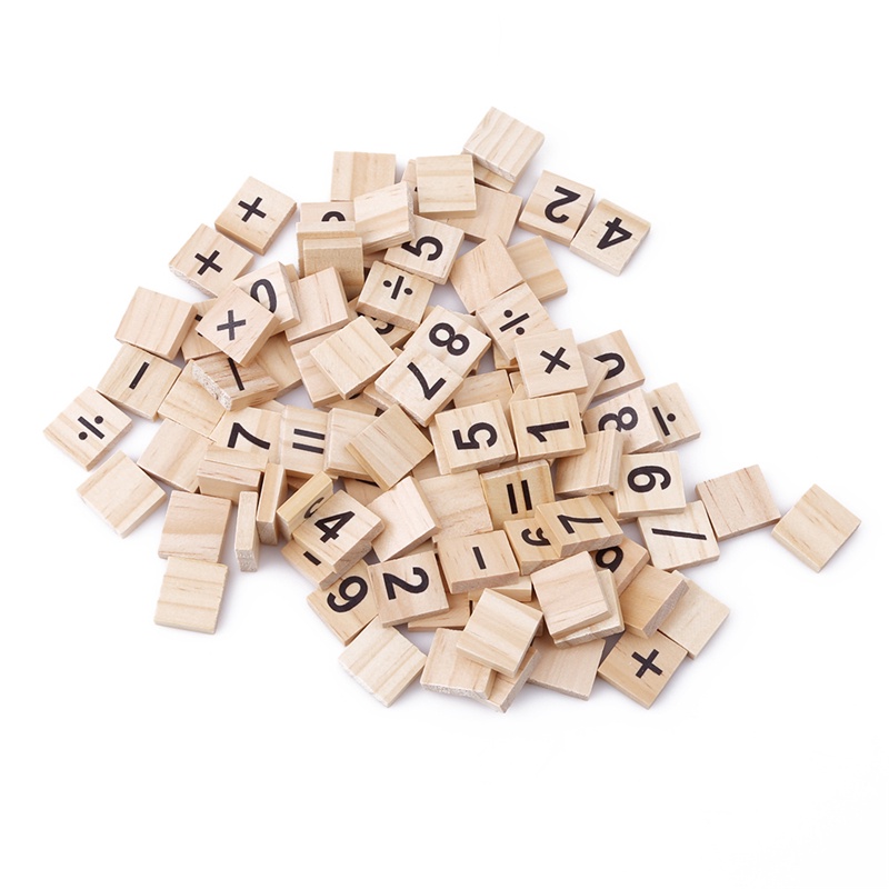 1 Set Wood Letter Tiles Wooden Scrabble Tiles A-Z Capital Letters For ...