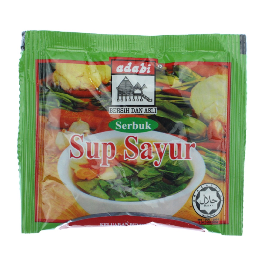 Adabi Serbuk Sup Sayur (20g) | Shopee Malaysia
