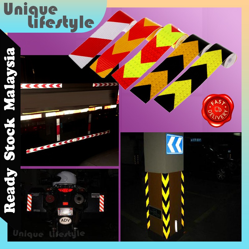 3 Meter Arrow Grid Square Reflect Reflective Adhesive Safety Warning ...