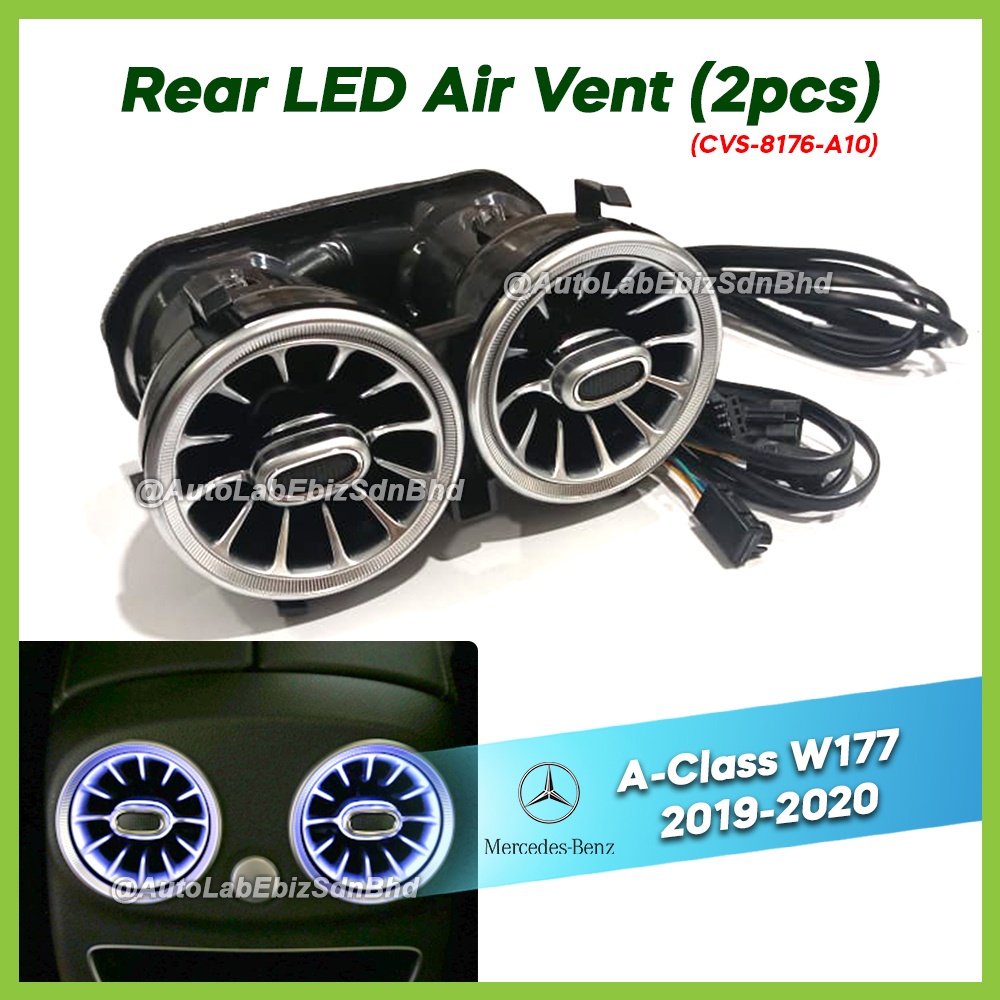 Rear LED Air Vent (2pcs) for Mercedes Benz A-Class W177 2019-2020 ...