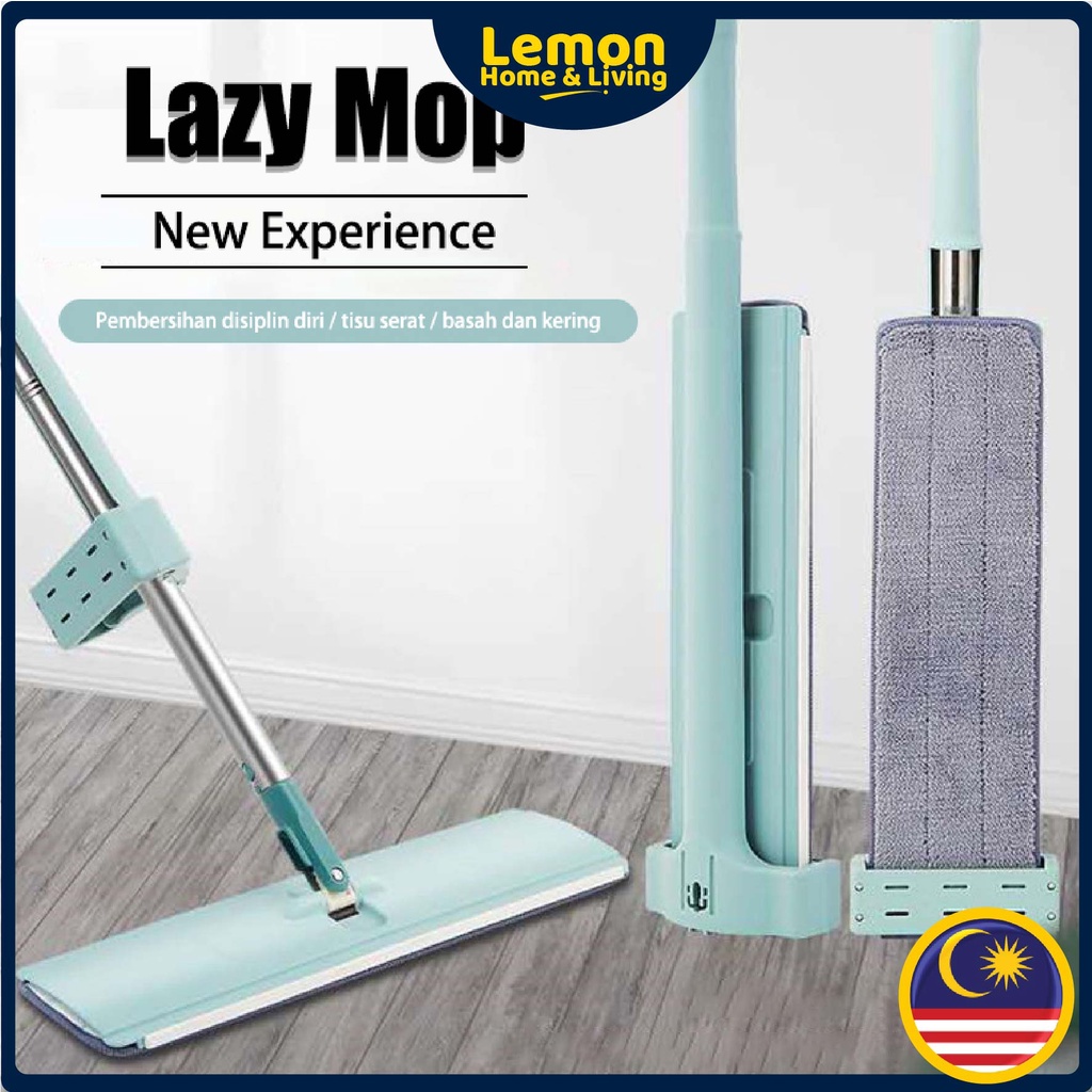 🍋LEMON🍋 360 Rotation Lazy Mop Flat Mop Hands Free Magic Mop Floor ...
