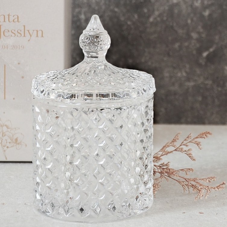 Multi-purpose crystal jar made of glass ready | Shopee Malaysia