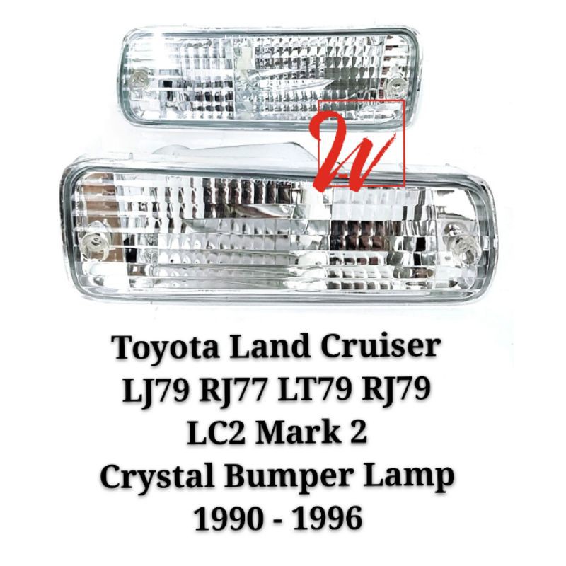Toyota Land Cruiser LT79 RJ77 LJ79 LC2 Mark 2 Crystal Clear Bumper ...